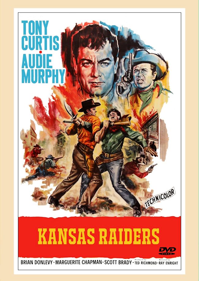 Kansas Raiders DVD Audie Murphy Brian Donlevy Tony Curtis Quantrill